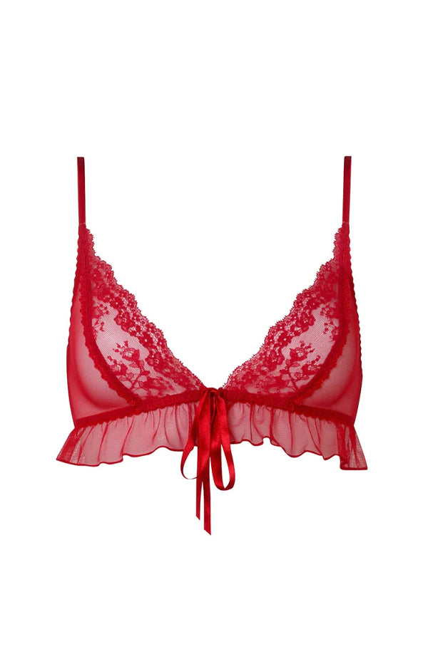 Elm Row Ruffle Bralette – Sheer Archives